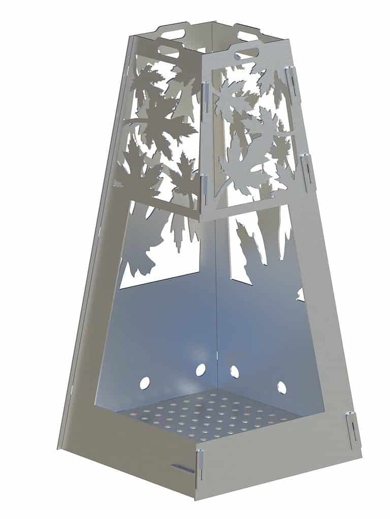 Chiminea CNC Plasma Fire Pit Plans (Slides Together)