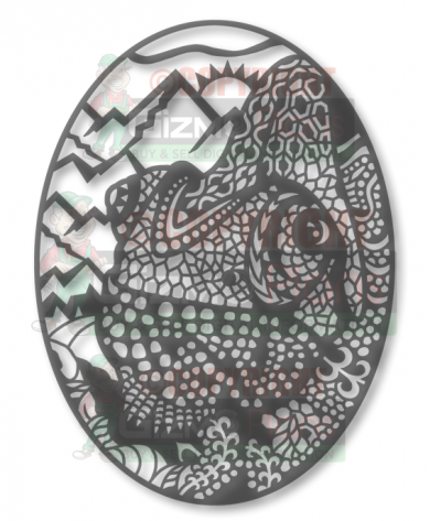 Chameleon Metal Art DXF Files (Unique Plasma CNC Files)