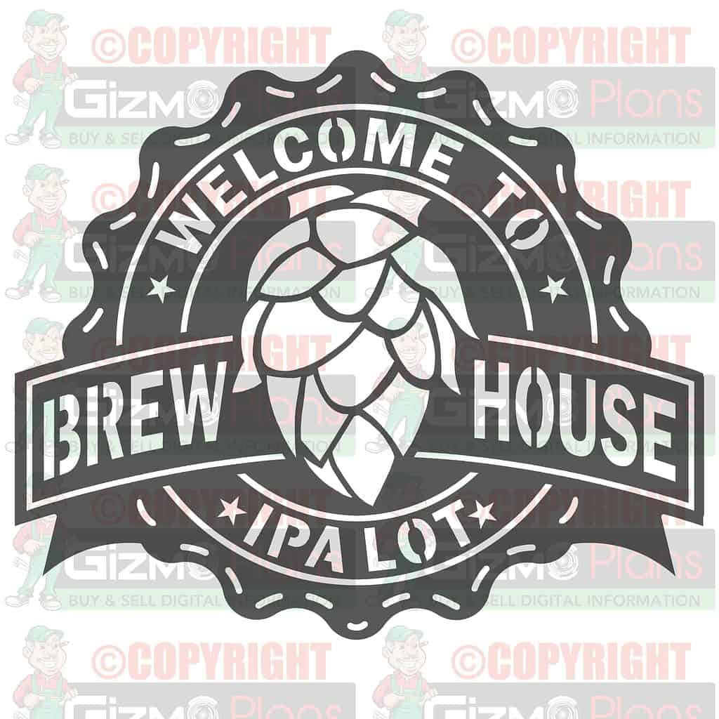 IPA Brewhouse CNC Plasma DXF Files Download (Many Unique Designs)