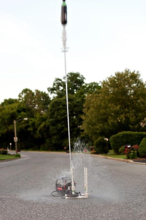 PVC Triple Soda Bottle Rocket Launcher Plans (Plus DIY Thruster Info)