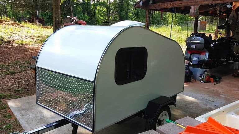 Motorcycle Teardrop Camper Plans (Completed Pictures)