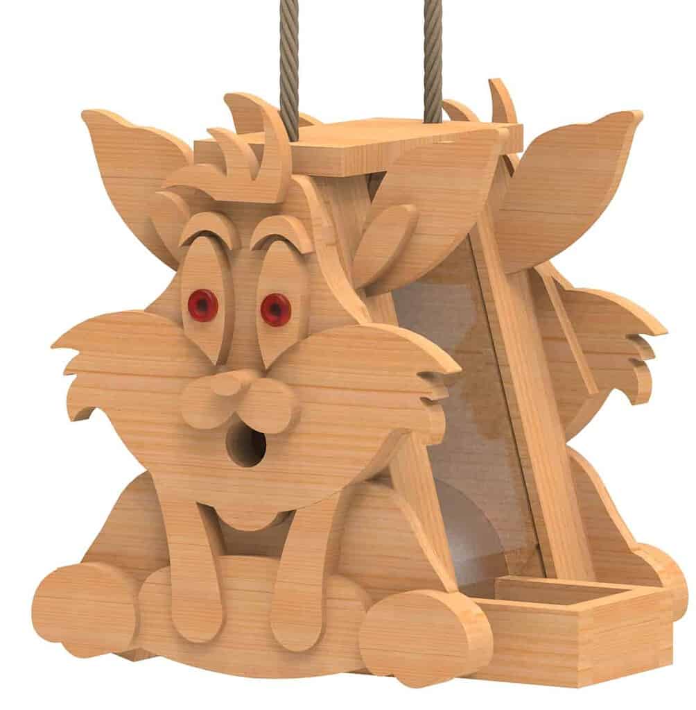 Rabbit Bird Feeder Patterns and CNC Router DXF Files