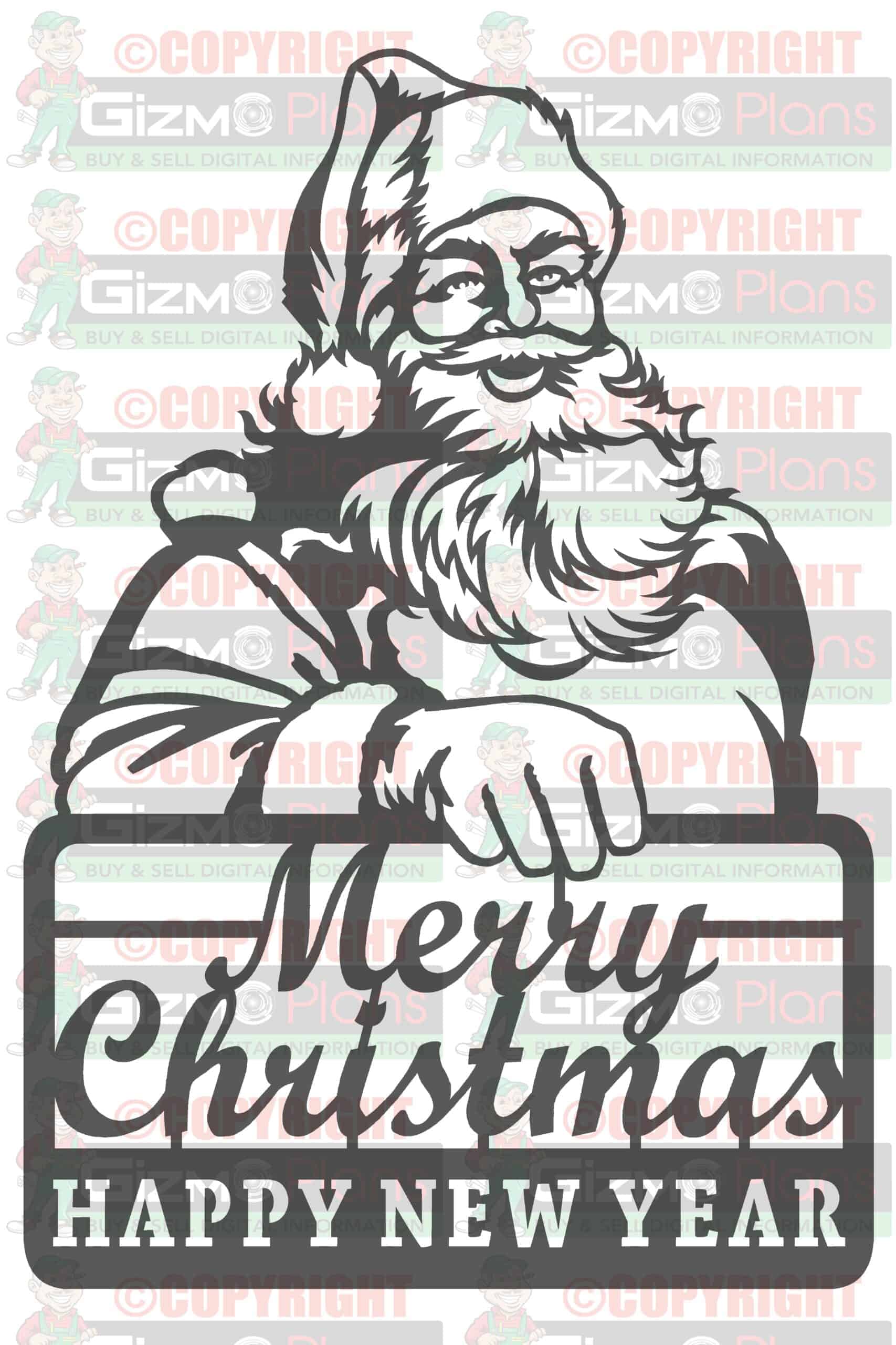 Santa Clause DXF Plasma File