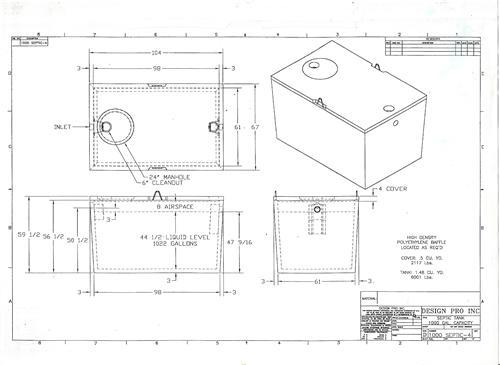 1000 Gallon Precast Septic Tank Form