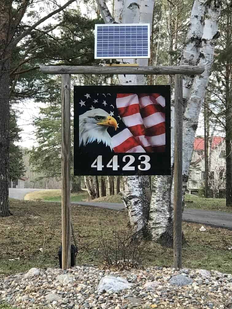 Homemade DIY Solar Address Sign (Residential or Business)