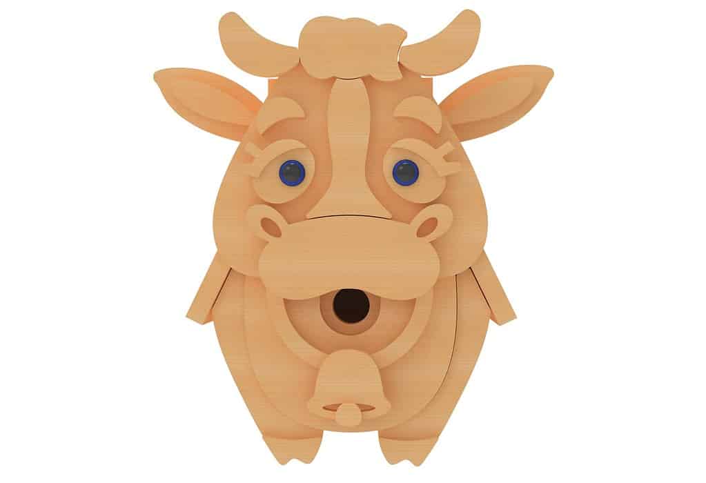 Cow Birdhouse Plans, Patterns and CNC Router DXF Files