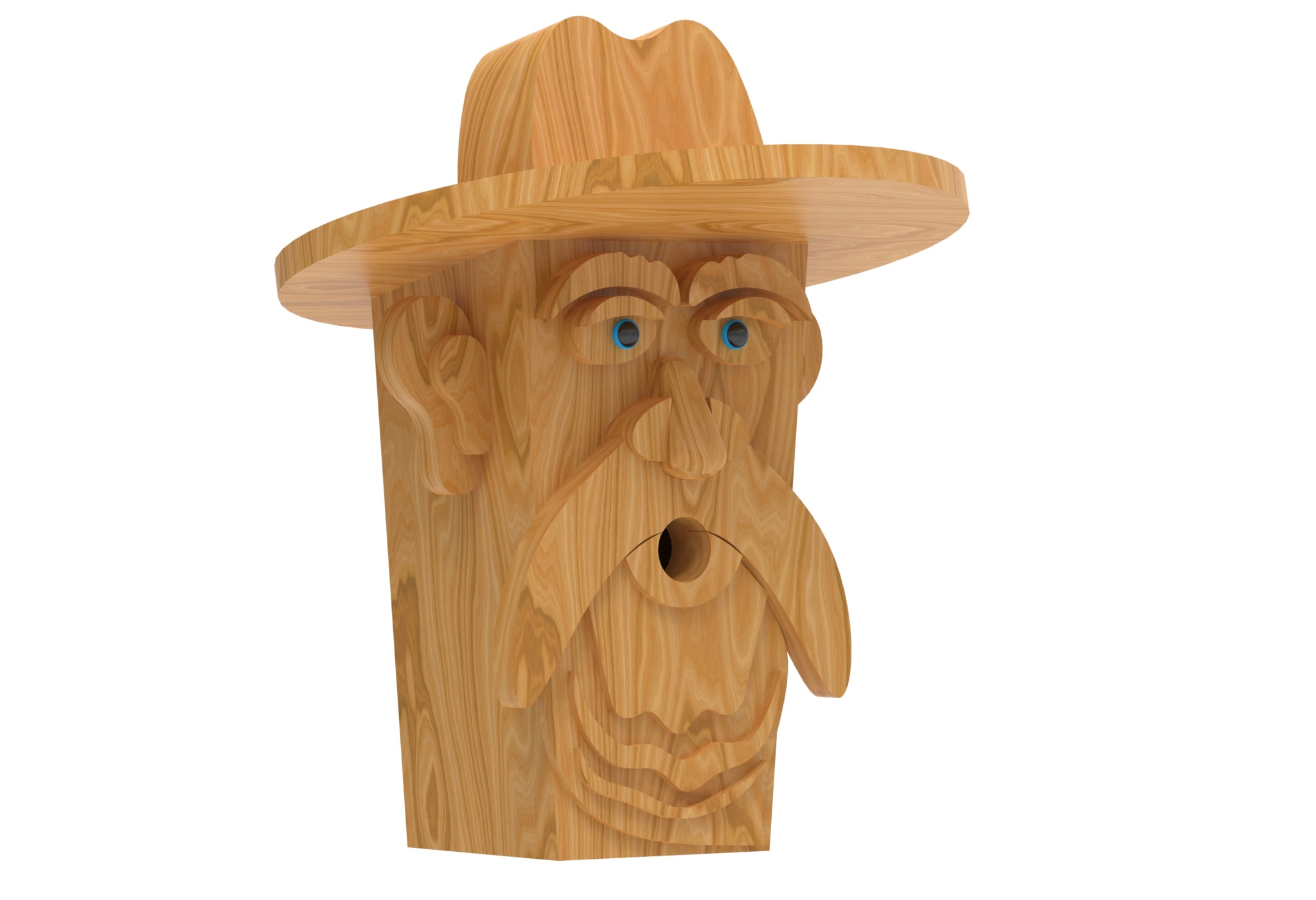 Cowboy Birdhouse Plans, Patterns and CNC Router DXF Files