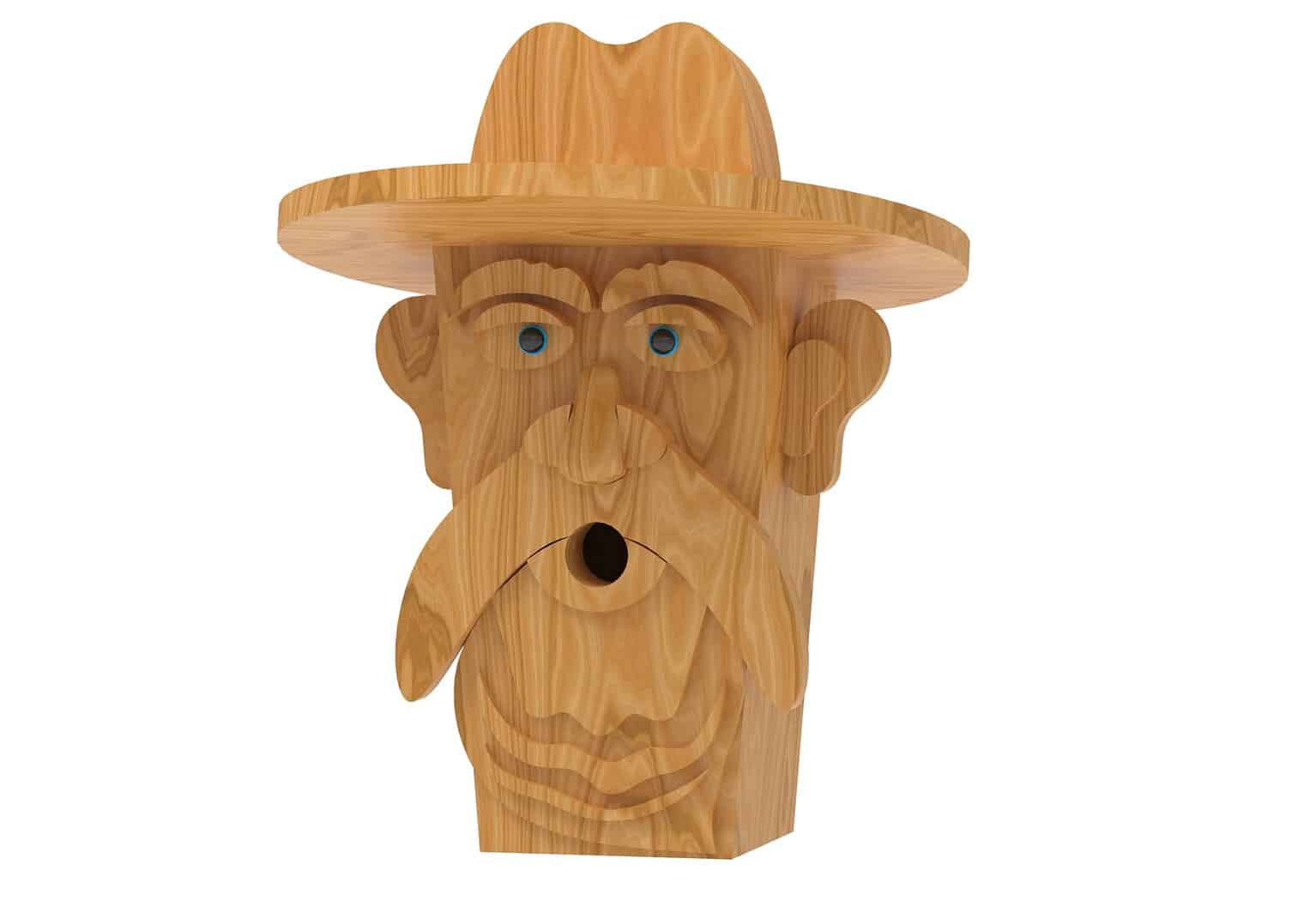 Cowboy Birdhouse Plans, Patterns and CNC Router DXF Files
