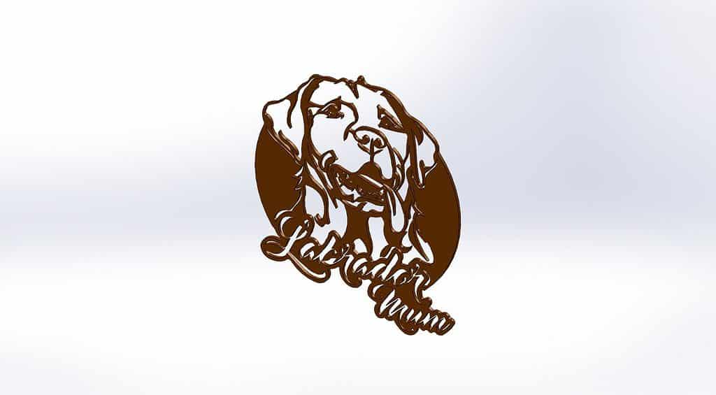 LABRADOR DXF file (Realistic Plasma Table Art File)