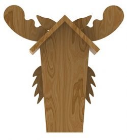 Cedar Moose Birdhouse Plans, Patterns and DXF Files