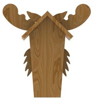 Cedar Moose Birdhouse Plans, Patterns and DXF Files