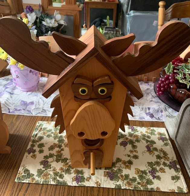 Cedar Moose Birdhouse Plans, Patterns and DXF Files