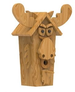 Cedar Moose Birdhouse Plans, Patterns and DXF Files